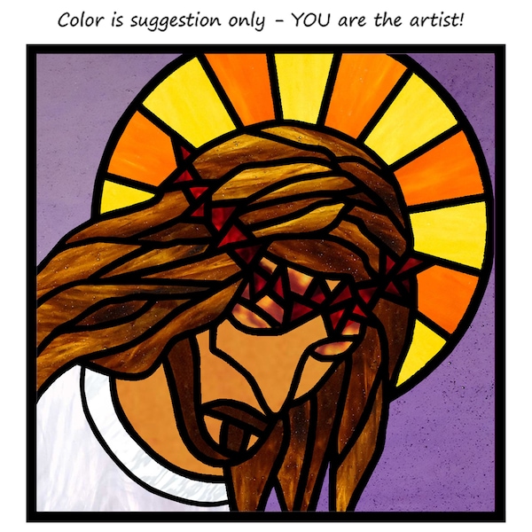 Stained Glass Crown Pattern - Etsy