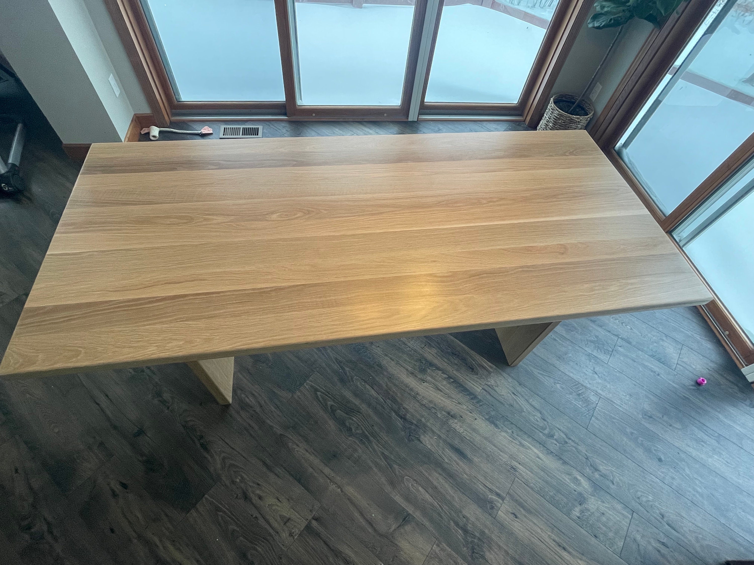 Solid White Oak Dining Table - Etsy
