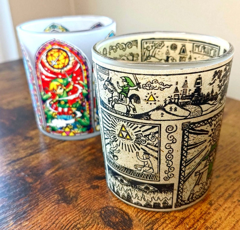 Zelda Wind Waker Textured Glass Whiskey Tumbler Set - Etsy
