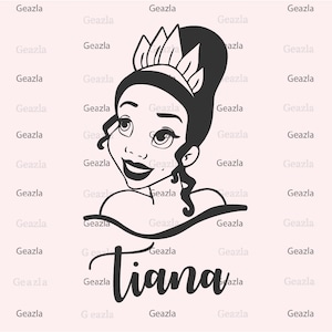 Tiana Svg, Princess Tiana Svg, Vinyl Cut File, Tshirt Design, Svg File ...