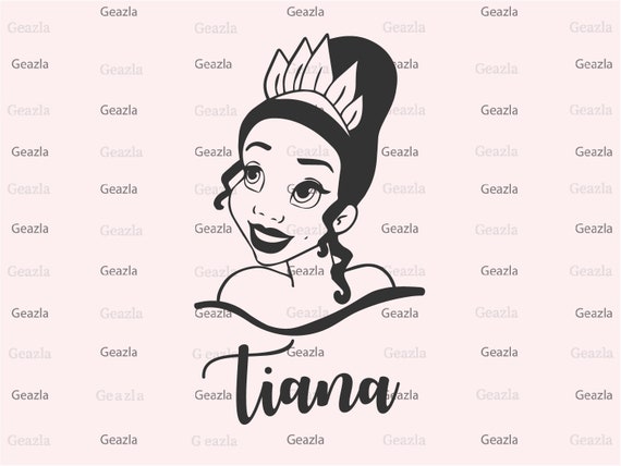 Tiana Svg Princess Tiana Svg Vinyl Cut file Tshirt Design - Etsy España