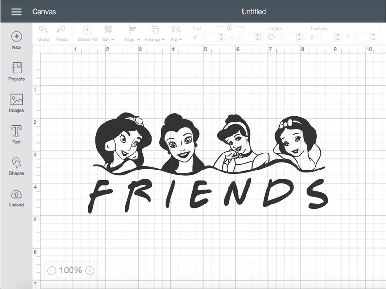 Princess Friends Svg, Svg File for Cricut, Printable Cut File, Vinyl ...