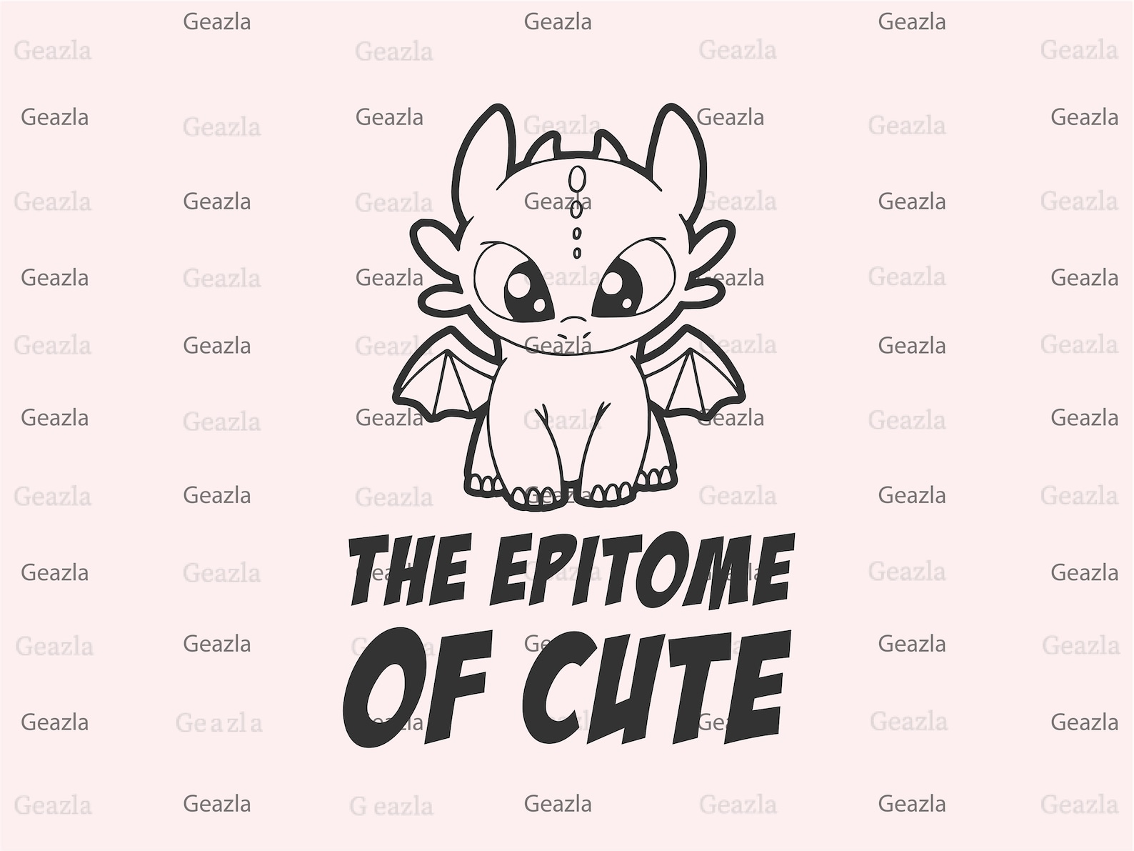 The Epitome of Cute Svg, Toothless Svg, File for Cricut, Vinyl Cut ...