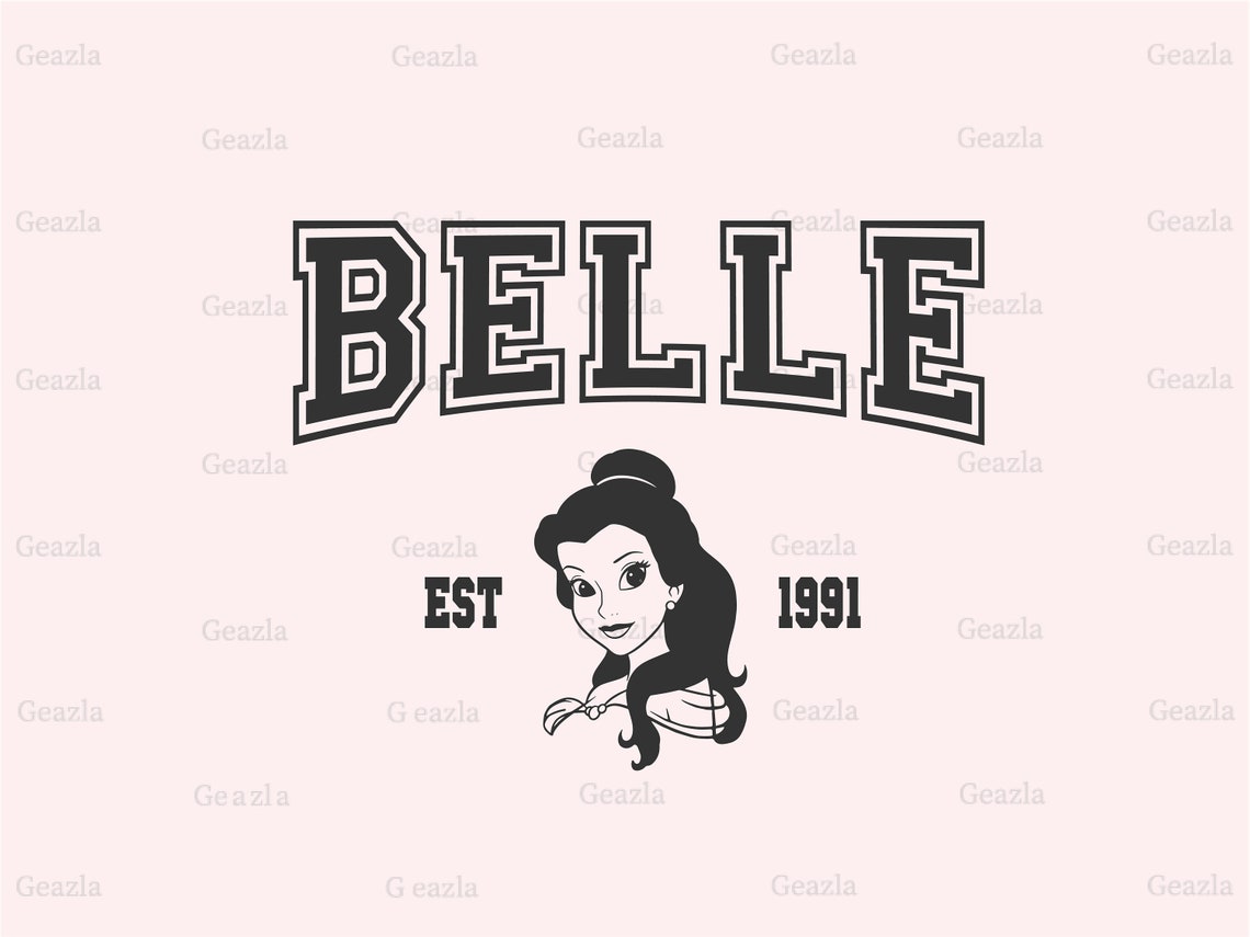 Princess Belle Svg Svg File for Cricut Vinyl Cut Digital | Etsy