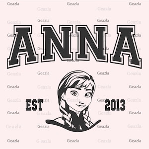 Anna Svg, Princess Anna Svg, Vinyl Cut File, Tshirt Design, Svg File ...