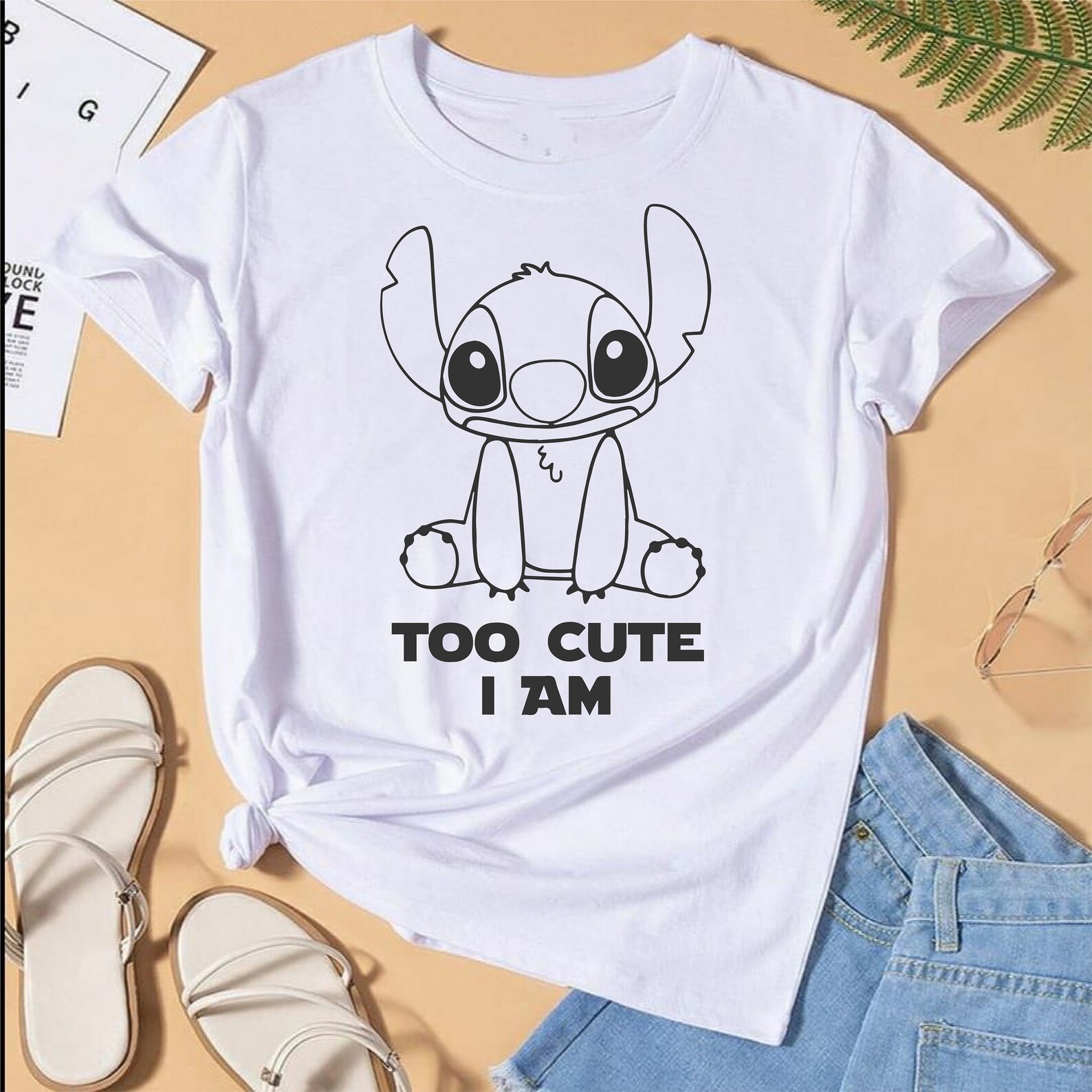 Too Cute I Am Svg Stitch Svg File for Cricut Vinyl Cut - Etsy