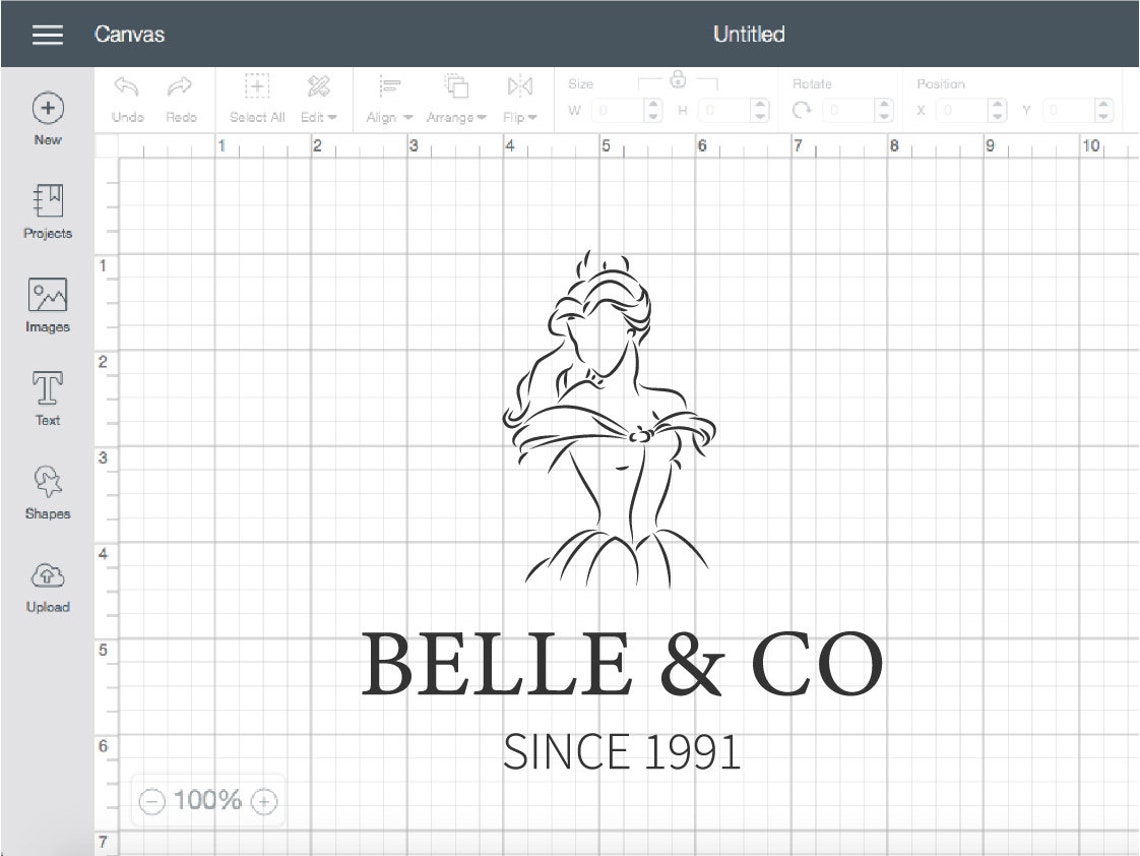 Belle & Co Svg Beauty and the Beast Vinyl Cut File Svg - Etsy