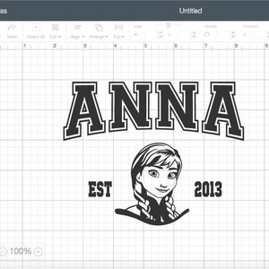 Anna Svg, Princess Anna Svg, Vinyl Cut File, Tshirt Design, Svg File ...