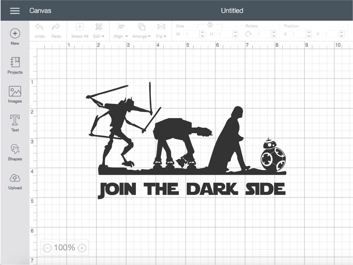 Join the Dark Side Svg Star Wars Svg Digital Sticker - Etsy