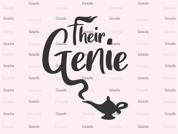 Their Genie Aladdin Svg Vinyl Cut Svg File for Cricut - Etsy