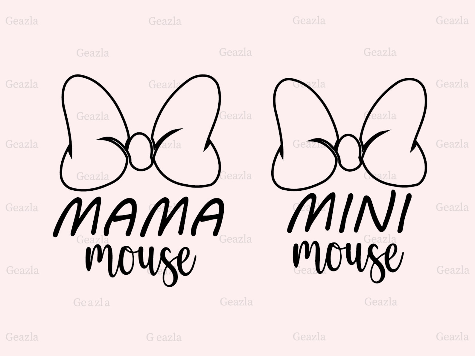 Mama Mouse Svg Magical Mouse Svg Mouse Bow Svg Magical - Etsy