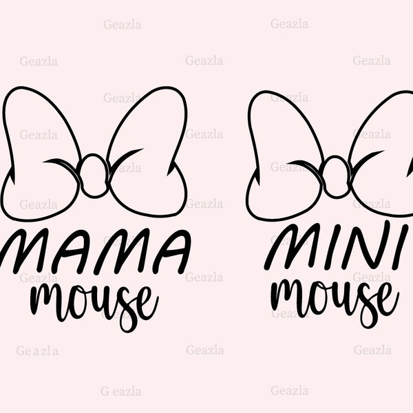 Mama Mouse Svg - Etsy