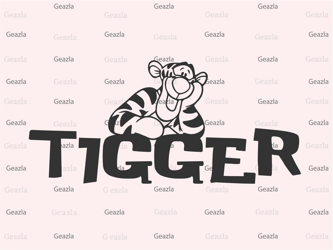 Tigger Svg Winnie the Pooh Svg Tigger Lettering Svg Cartoon - Etsy Canada