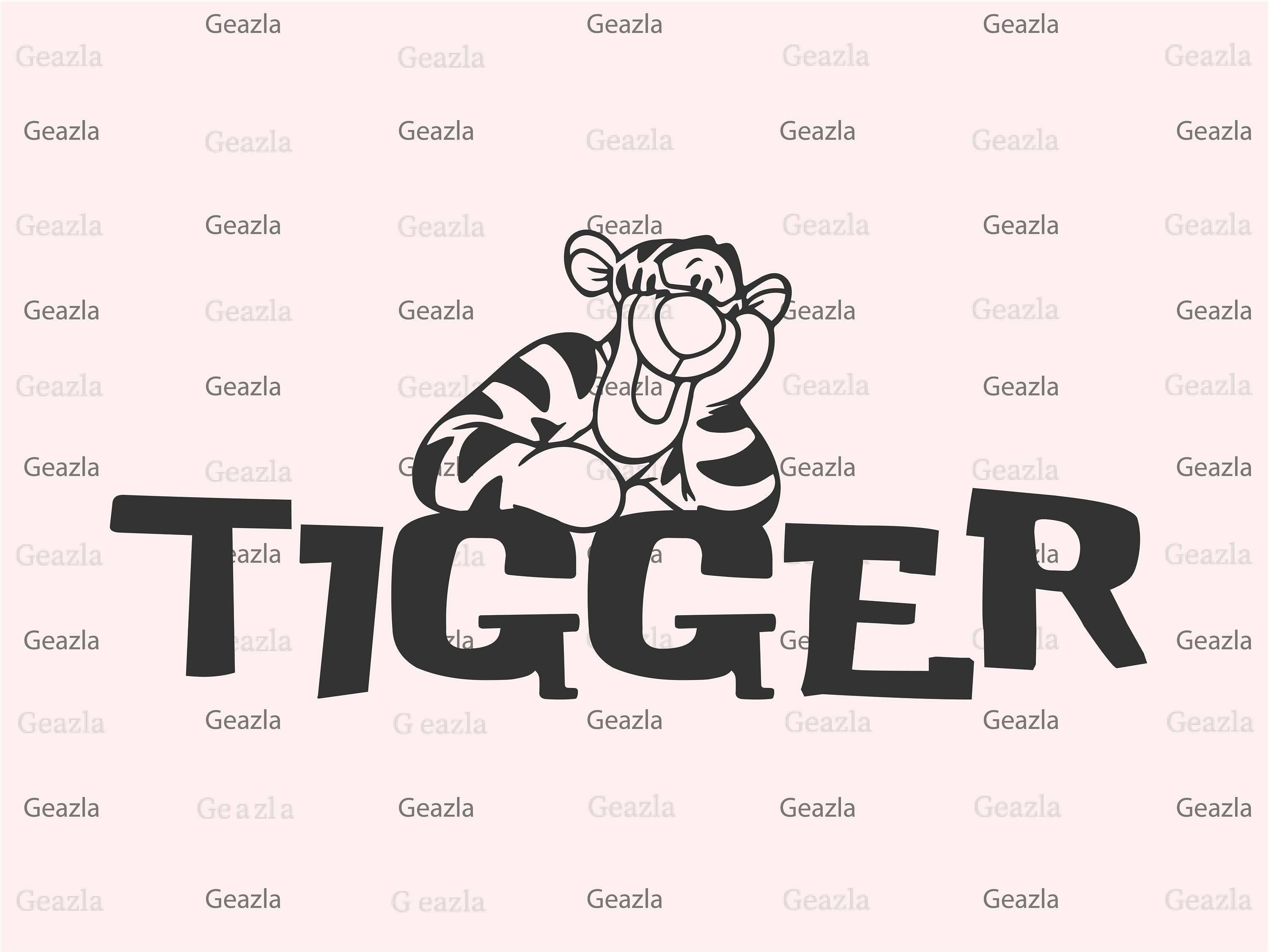 Tigger Svg Winnie the Pooh Svg Tigger Lettering Svg Cartoon - Etsy Canada