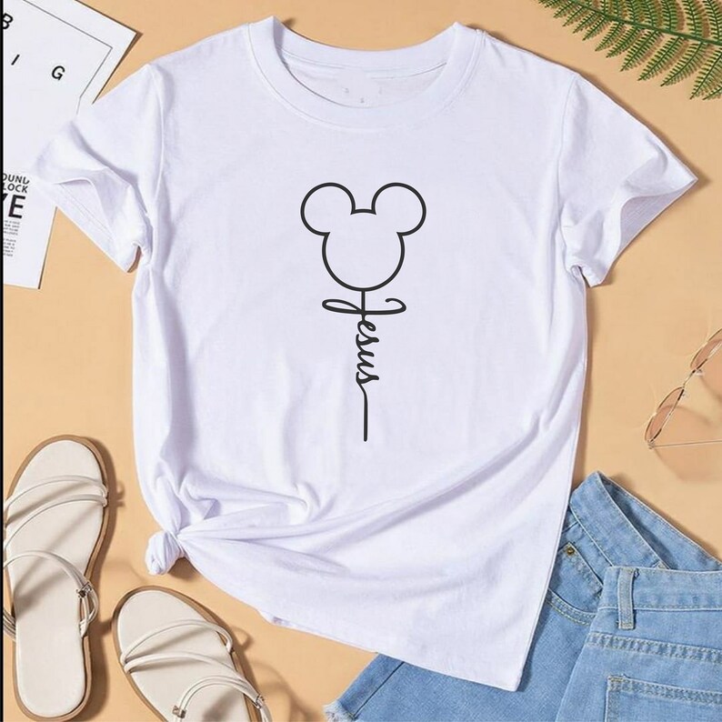 Jesus Svg, Mouse Head Jesus Svg, Mouse Ears Jesus Svg, Jesus Cross Svg ...