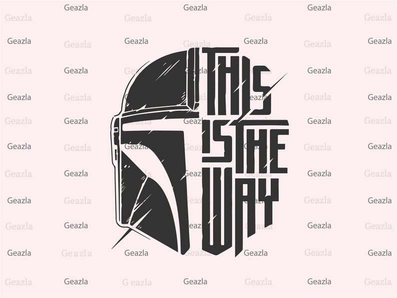This is the Way Svg, Boba Fett Helmet Svg, Boba Fett Svg, Weathered Svg ...