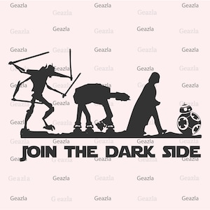 Join the Dark Side Svg, Star Wars Svg, Digital Sticker, Digital ...