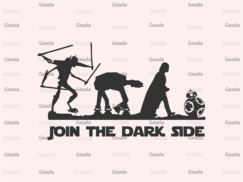 Join the Dark Side Svg Star Wars Svg Digital Sticker - Etsy