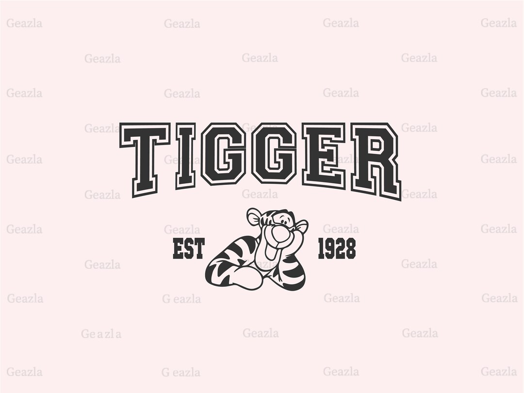 Tigger Svg Svg File For Cricut Cartoon Vinyl Cut Printable Svg File Sublimate Svg Digital