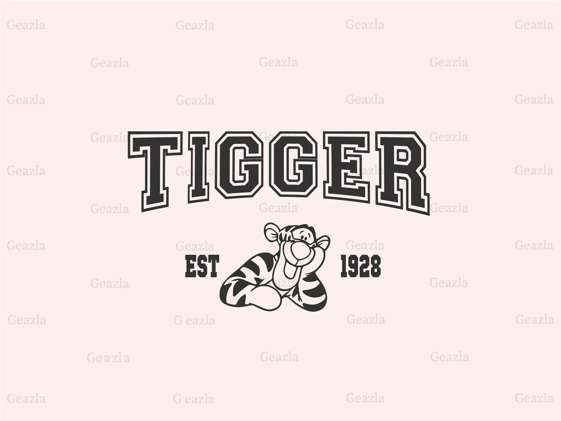 Tigger Svg Svg File for Cricut Cartoon Vinyl Cut Printable - Etsy