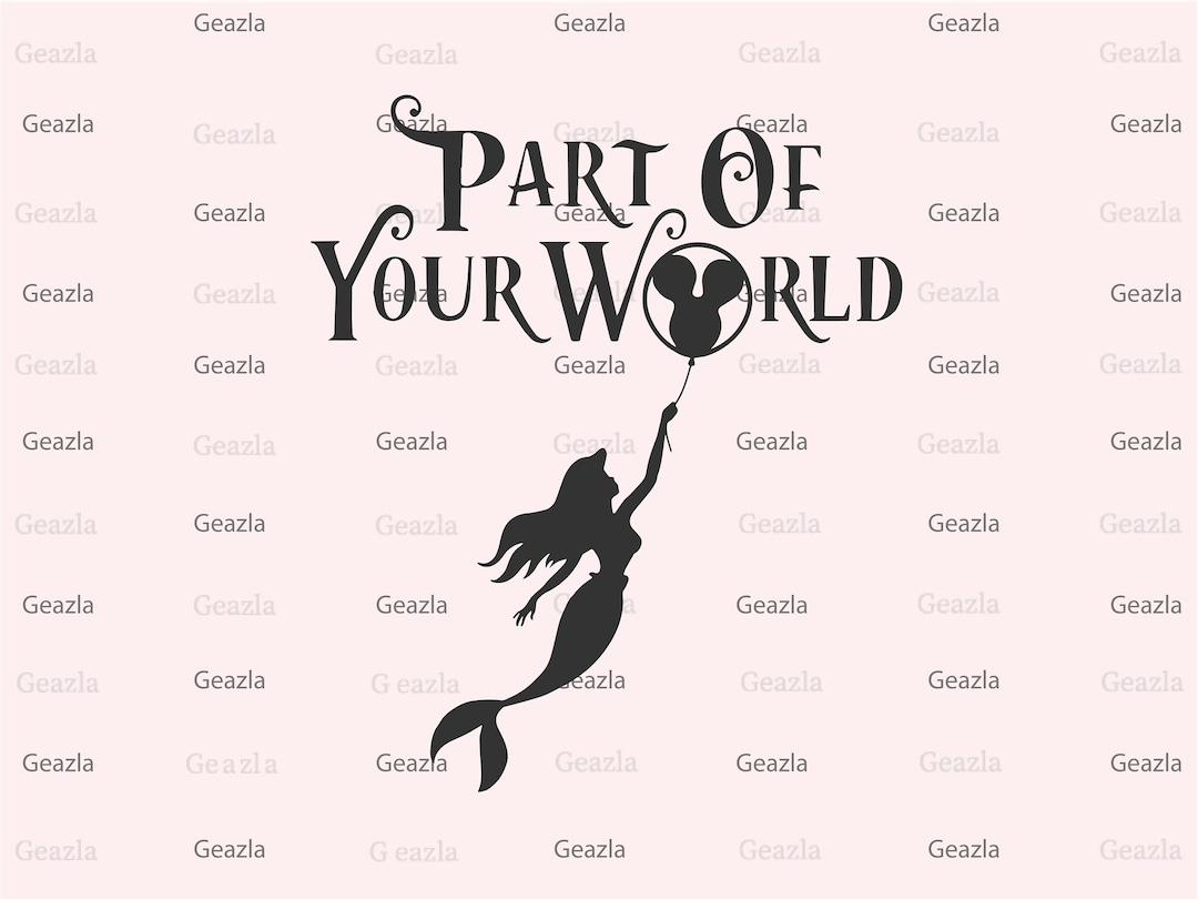 Part of Your World Svg, Little Mermaid Svg, Ariel Svg, Cricut Svg ...