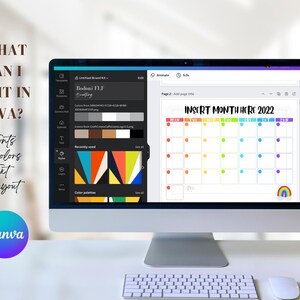 Editable Teacher Rainbow Planner Printable Homeschool Planner Schedule ...