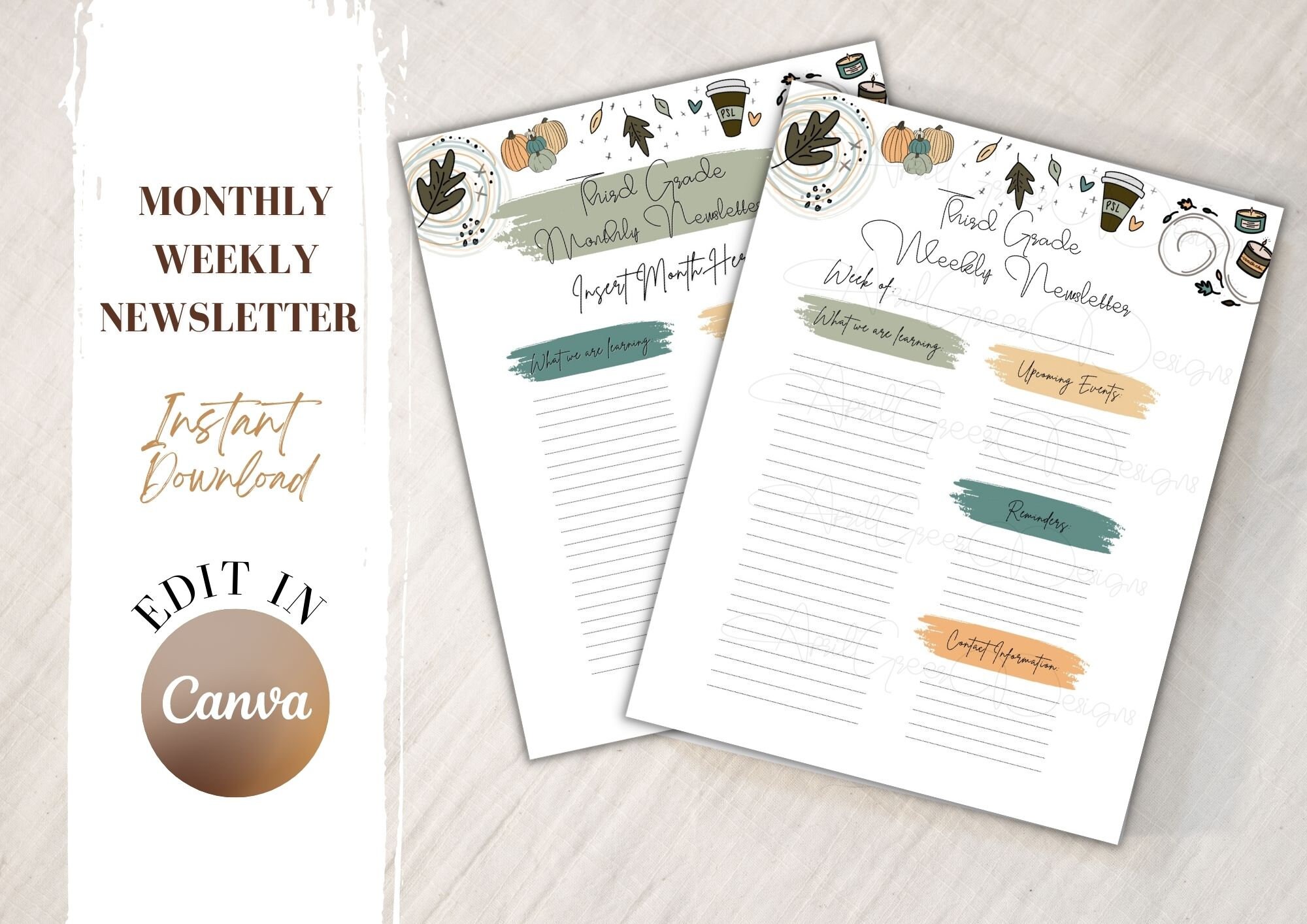 Teacher Newsletter for Elementary School Weekly Newsletter Editable ...