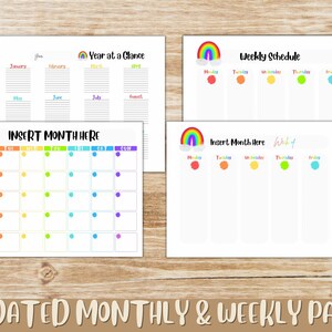 Editable Preschool Homeschool Lesson Planner Printable Undated ...