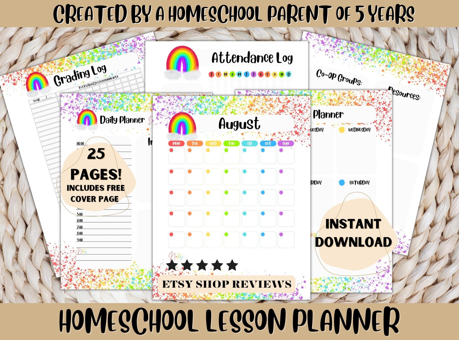 Editable Grading Sheet Homeschool Attendance Record Homeschool Grading ...