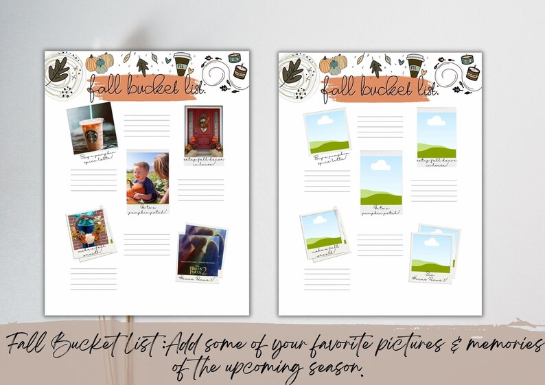 Editable Fall Planner Printable Undated Fall Happy Planner Classic ...