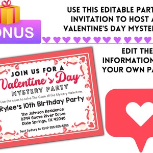 Valentines Day Activities Valentines Day Games Mystery Game Valentines ...