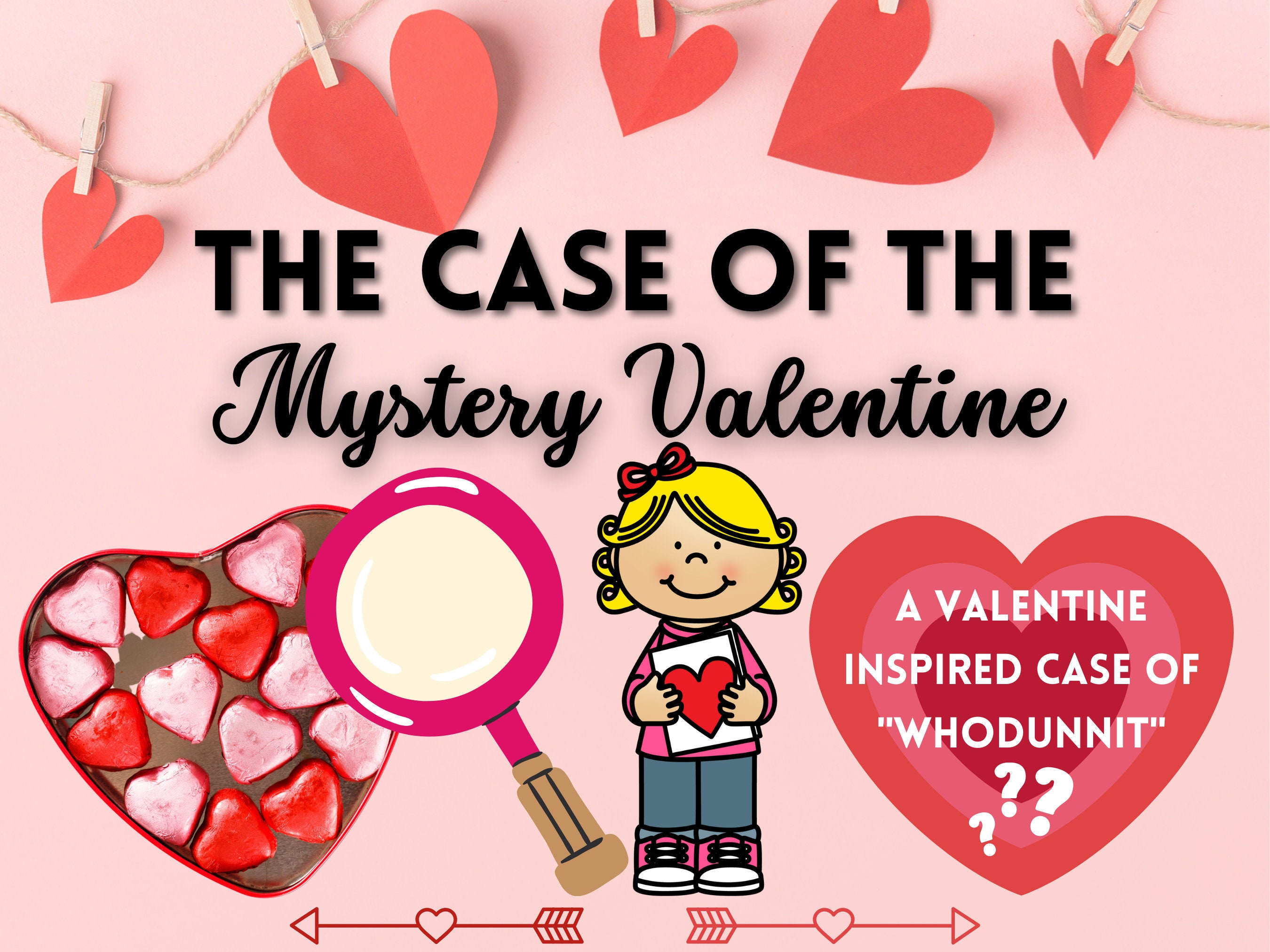 Valentines Day Activities Valentines Day Games Mystery Game Valentines ...