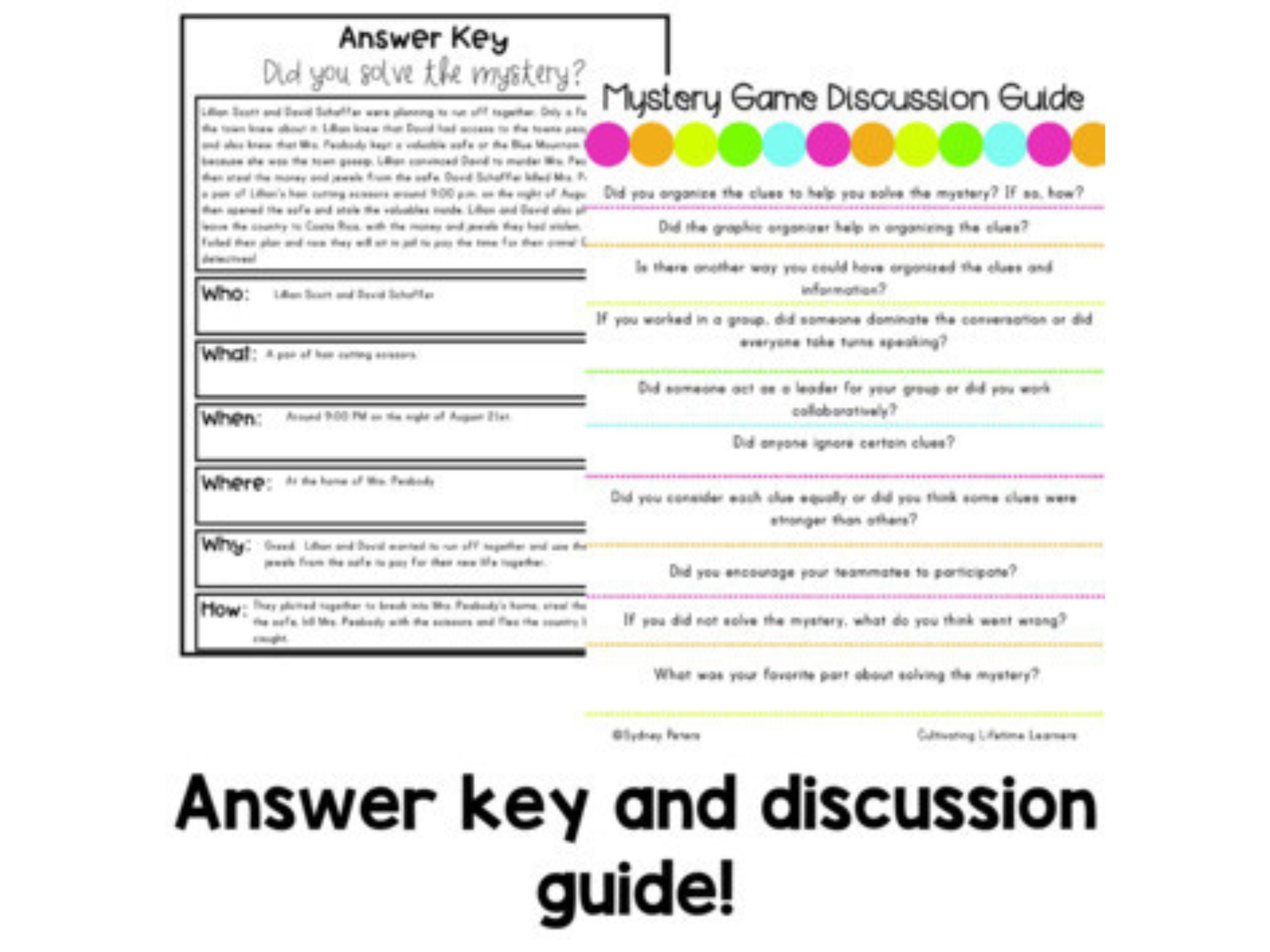 Murder Mystery Game Escape Room Kit Family Game Night Unsolved Case ...