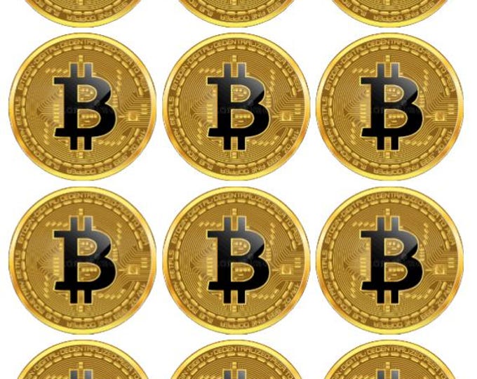Bitcoin Edible Wafer Cake Cupcake Topper - Etsy