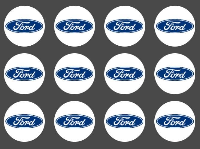 Ford Logo Edible Wafer Cupcake, Cake Topper Precut - Etsy