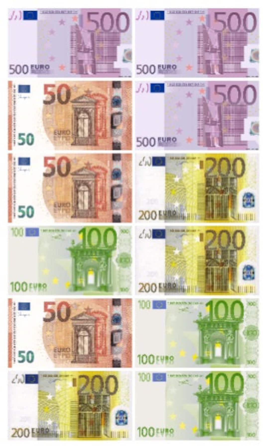 Euro Money/ Euro Notes Edible Wafer Cake/ Cupcake/ Cocktail Topper PRE ...