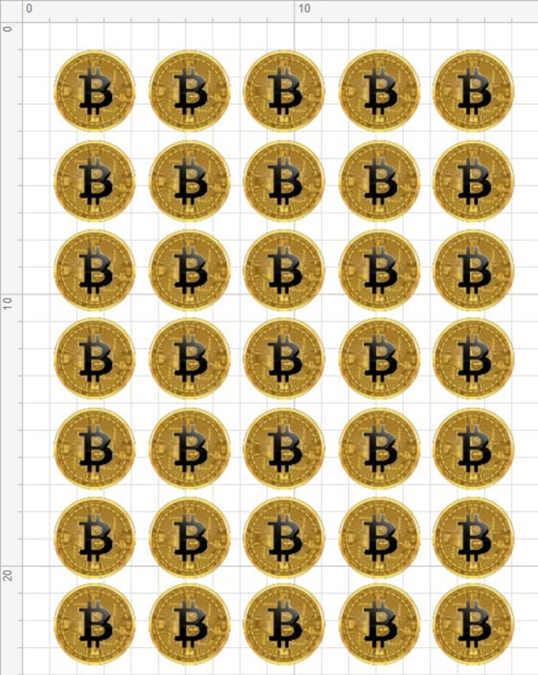 Bitcoin Edible Wafer Cake Cupcake Topper - Etsy