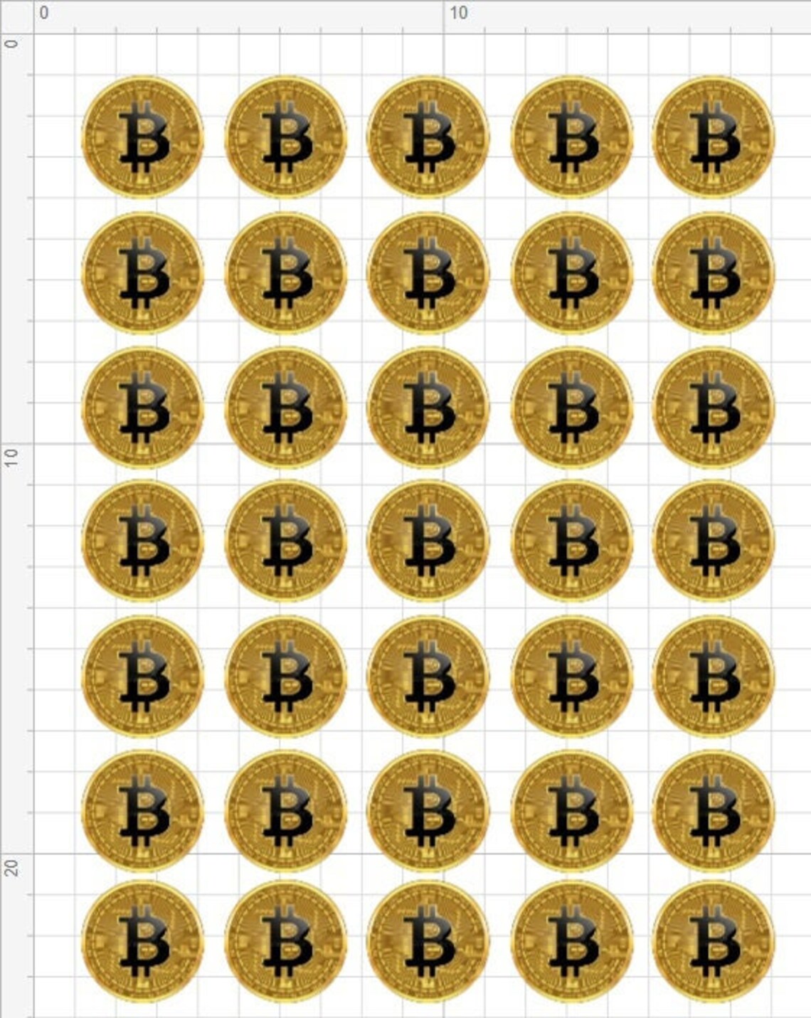 Bitcoin Edible Wafer Cake Cupcake Topper - Etsy