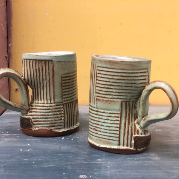 Hand Built Mugs - Etsy