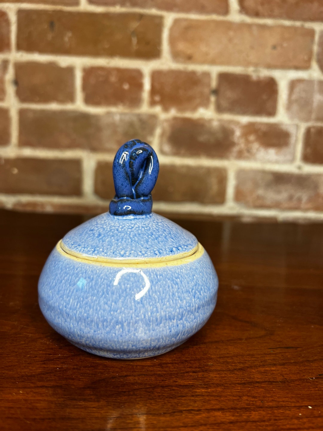 Blue Stash Jar - Etsy