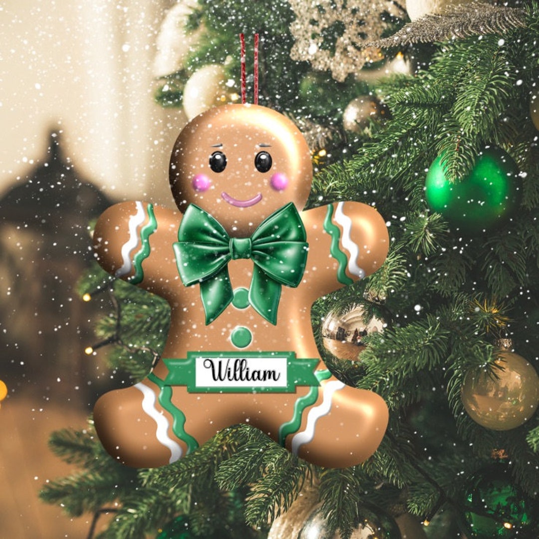 3d Effect Gingerbread Man Hanging Ornament - Etsy