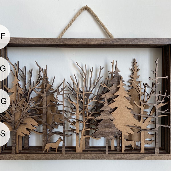 Layered Wood Art - Etsy