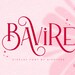 Bavire Font Serif Font Display Font Modern Font Vintage - Etsy