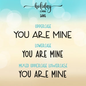 Holiday Coming Font, Handwritten Font, Script Font, Swash Font, Tail ...