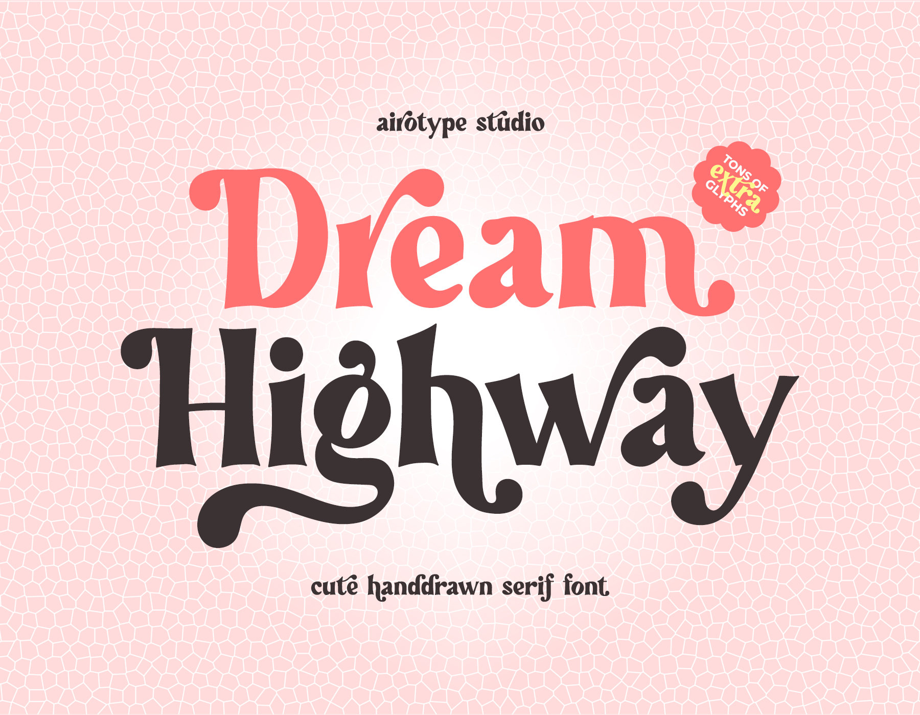 Dream Highway Font, Retro Font, Vintage Font, Serif Font, Groovy Font ...