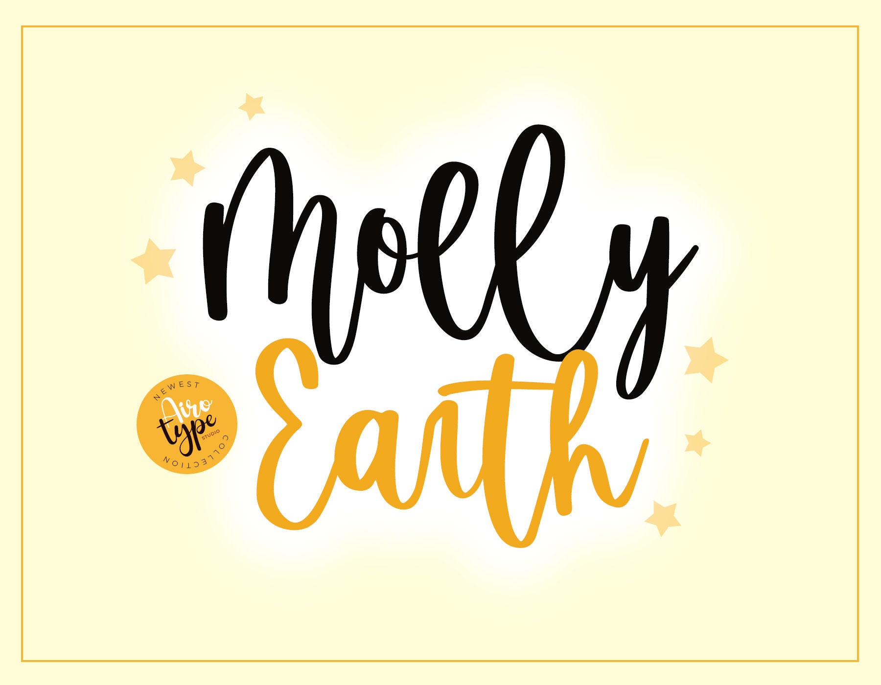 Molly Earth Font, Handwritten Font, Script Font, Handwriting Font ...