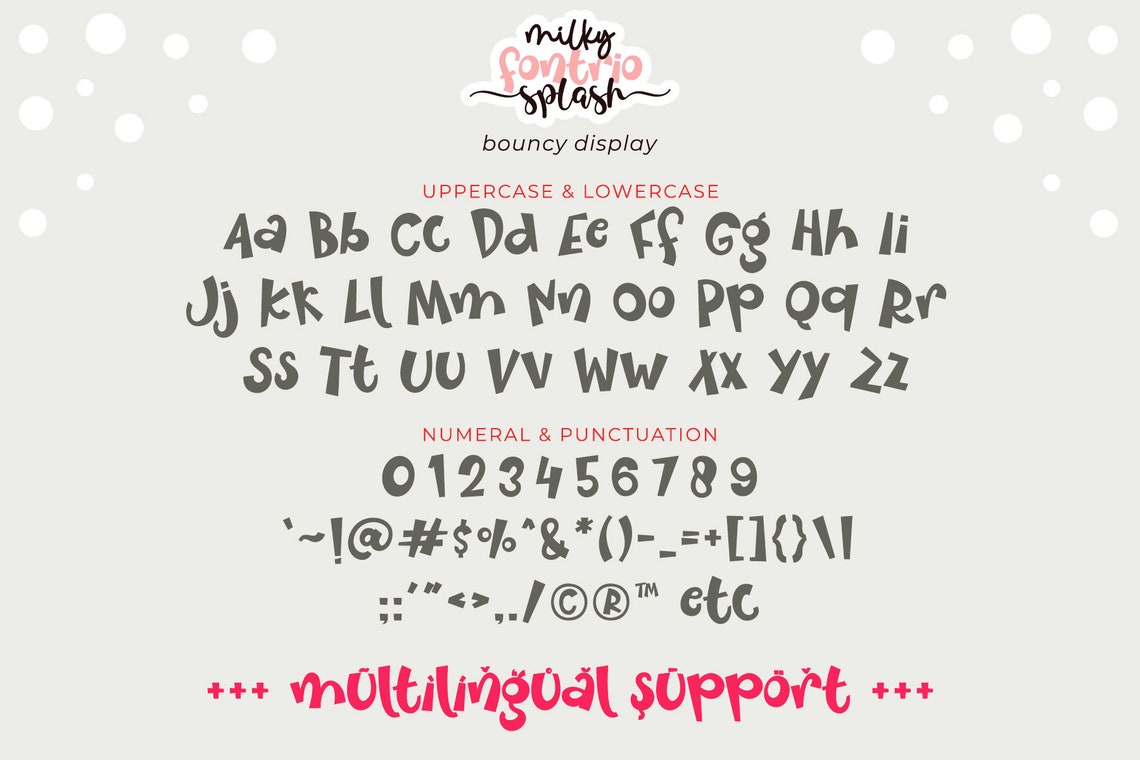 Milky Splash Font Handwritten Font Script Font Cute Font - Etsy
