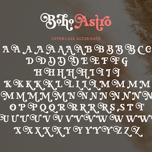 Boho Astro Font, Slab Serif Font, Retro Font, Vintage Font, Bold Font ...