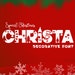 Christa Font, Christmas Font, Decorative Font, Santa Font, Bold Font ...