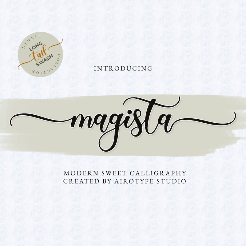 Font With Tails - Etsy